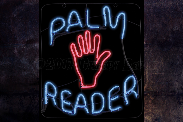 Palm Reader neon / LED sign – Creepy Depot